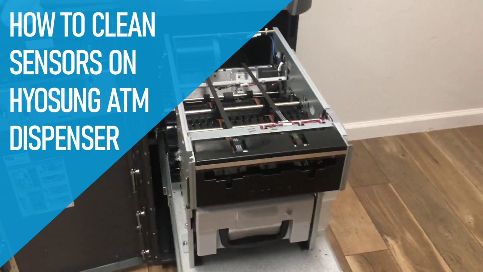 How To Clean Sensors on Hyosung ATM Dispenser | Ocean ATM